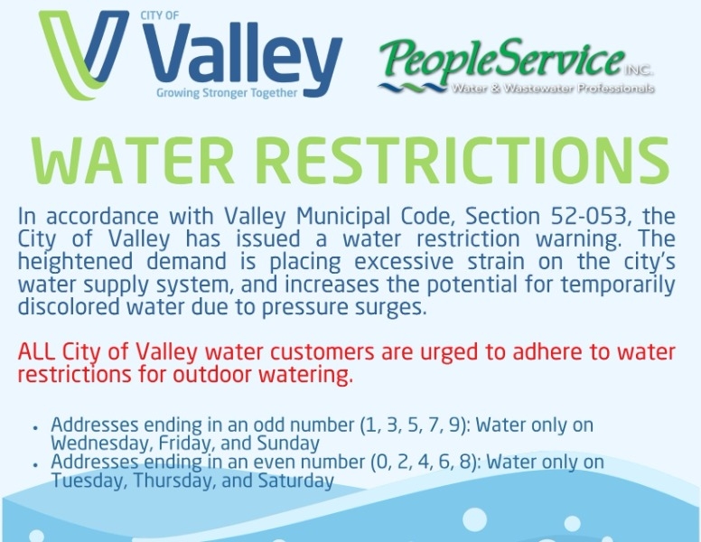 City of Valley - Updated Watering Days